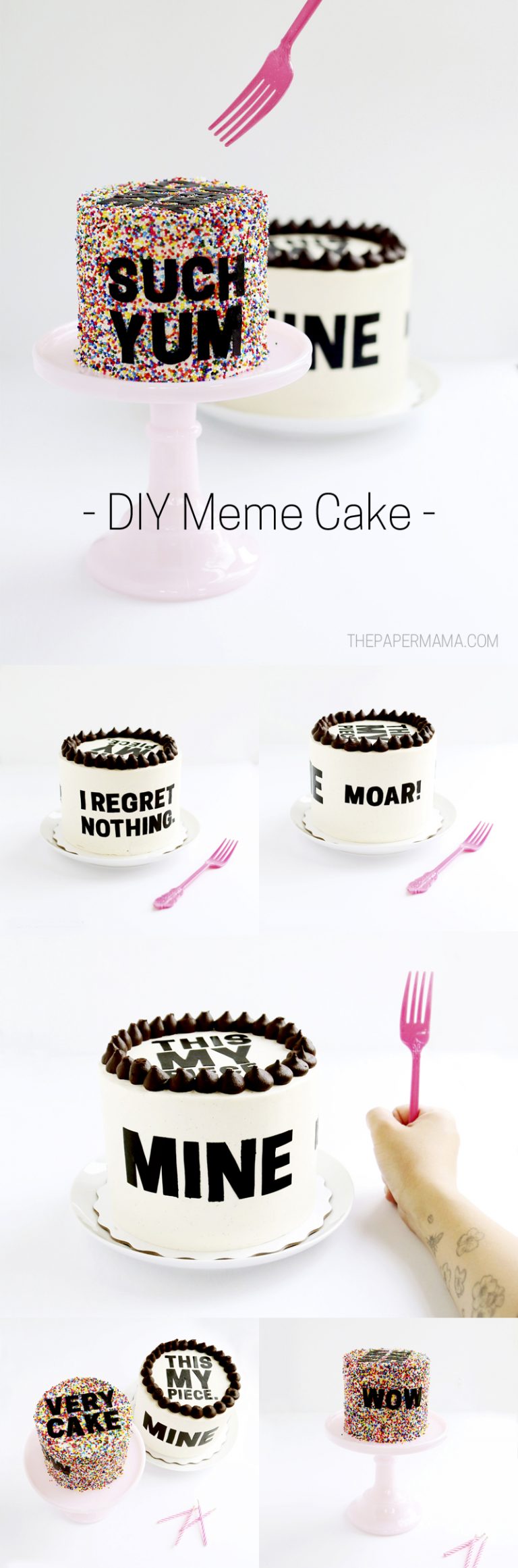 DIY Meme Cakes - With Free Printables!