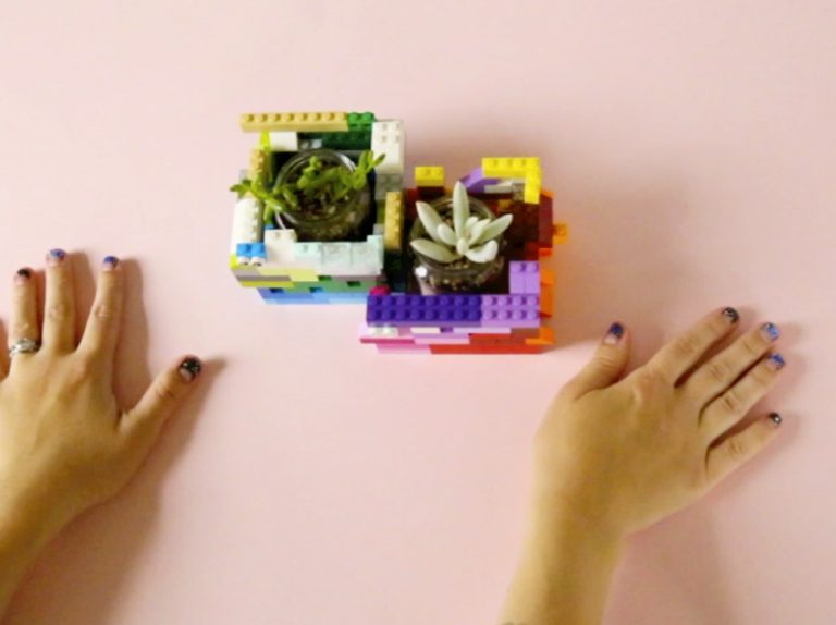 DIY LEGO Planter Project - Fun to do with your kids!