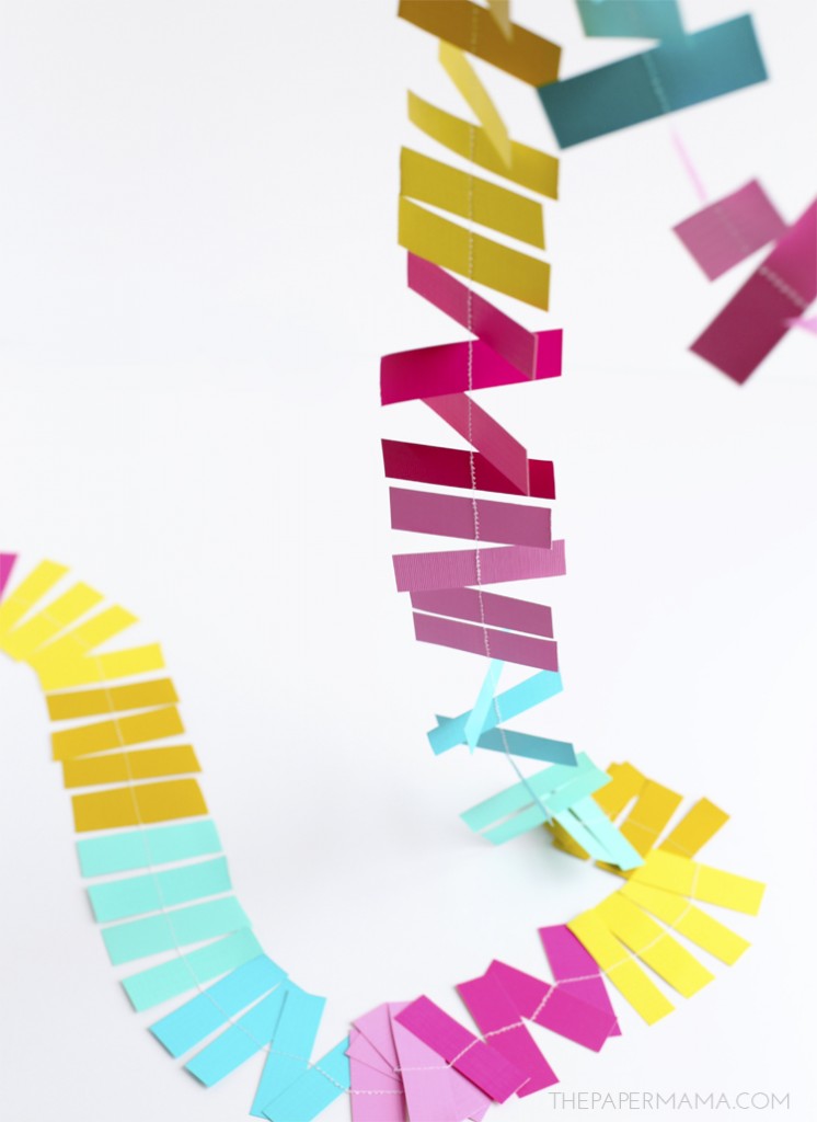 Party Decoration: Paper Strip Garland and Backdrop