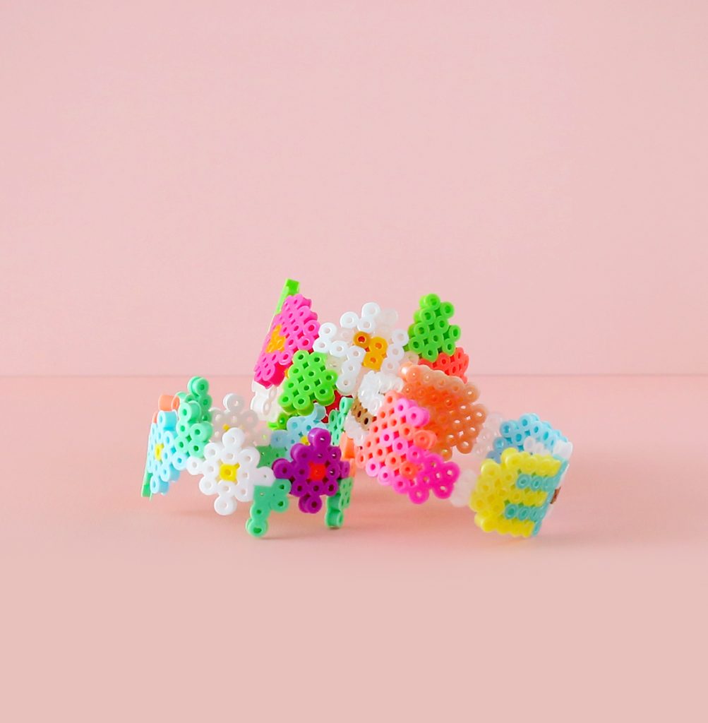 Perler Bead Bracelets Kid Craft! - The Paper Mama
