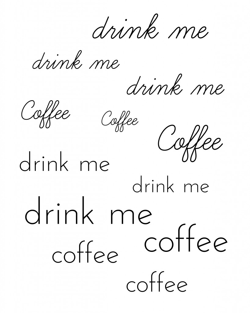 painted glass words printable - The Paper Mama